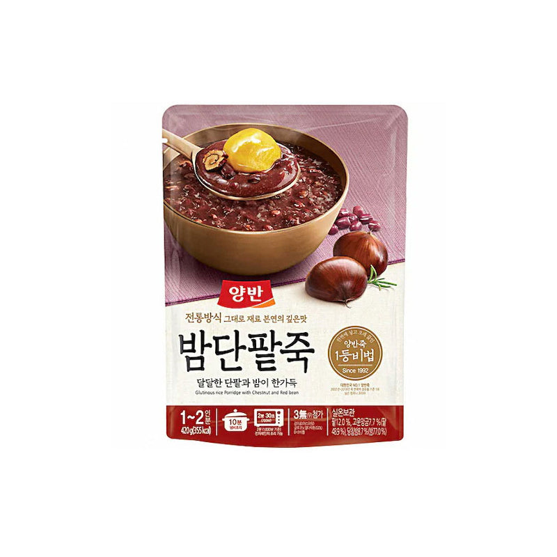 Yangban Rice Porridge(Red Bean+Chestnut)20/420g 양반죽(밤단팥죽) – PANASIAFOOD ...